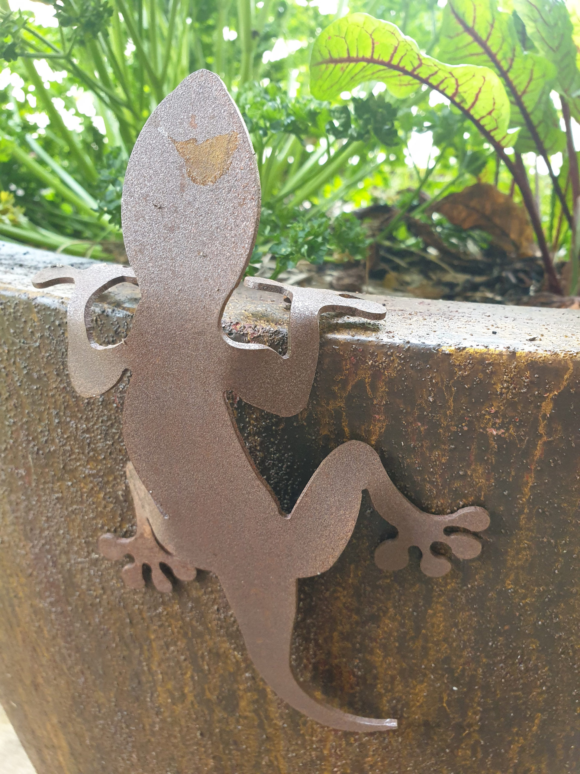 Lizard - Australian Made Rusted Metal Garden Art - Rusted Metal Garden Art